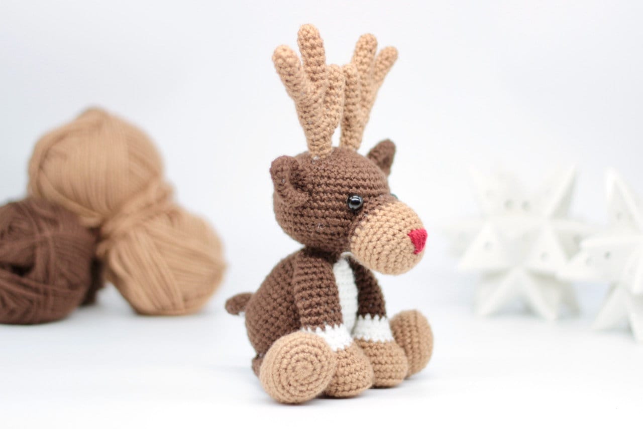 Reindeer Crochet Pattern PDF Crochet Reindeer Amigurumi - Etsy