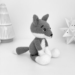 Wolf Crochet Pattern - Easy Crochet Wolf Amigurumi Pattern - Cute Wolf ...
