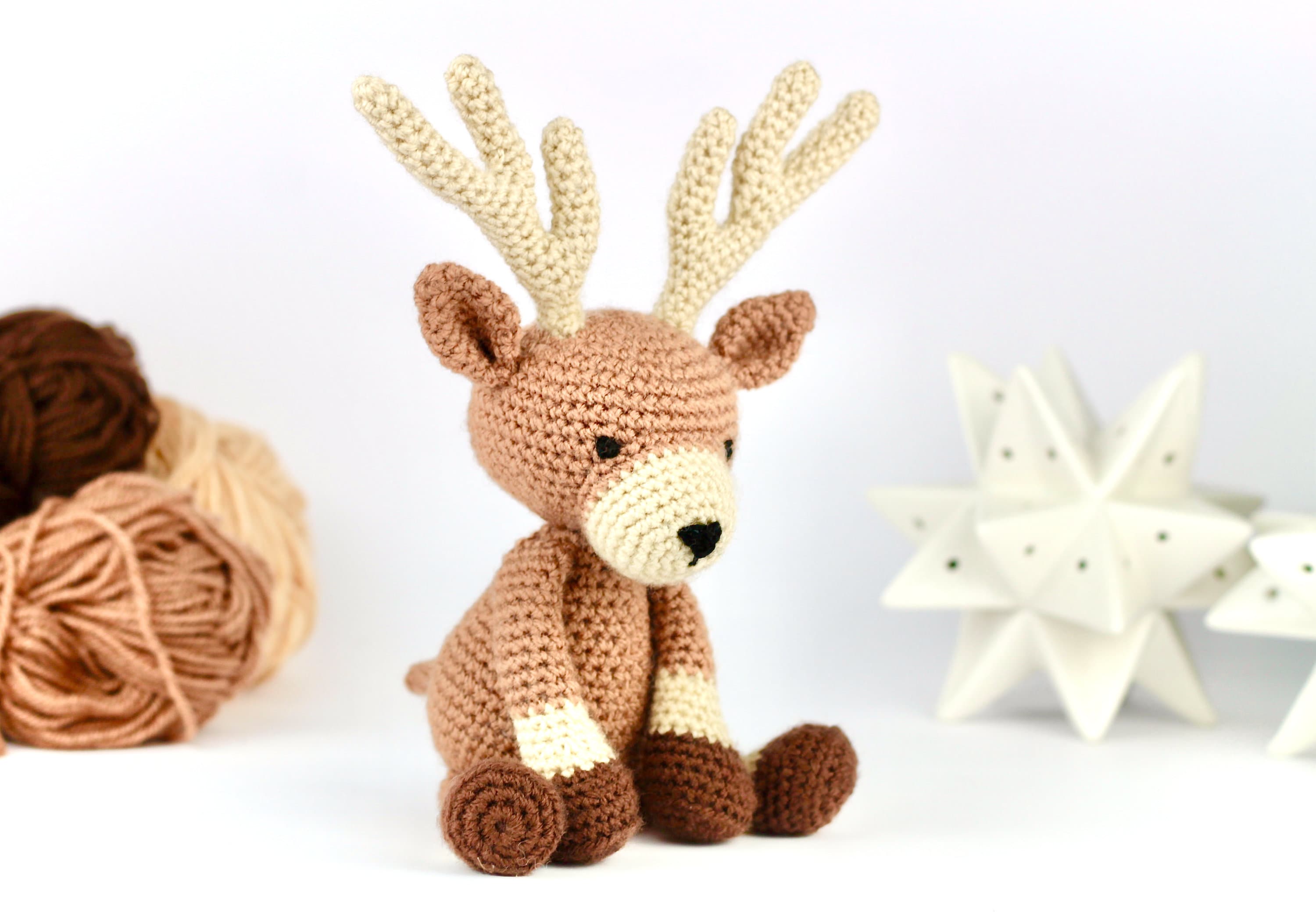 Deer Crochet Pattern Crochet Animal Pattern Crochet Deer - Etsy