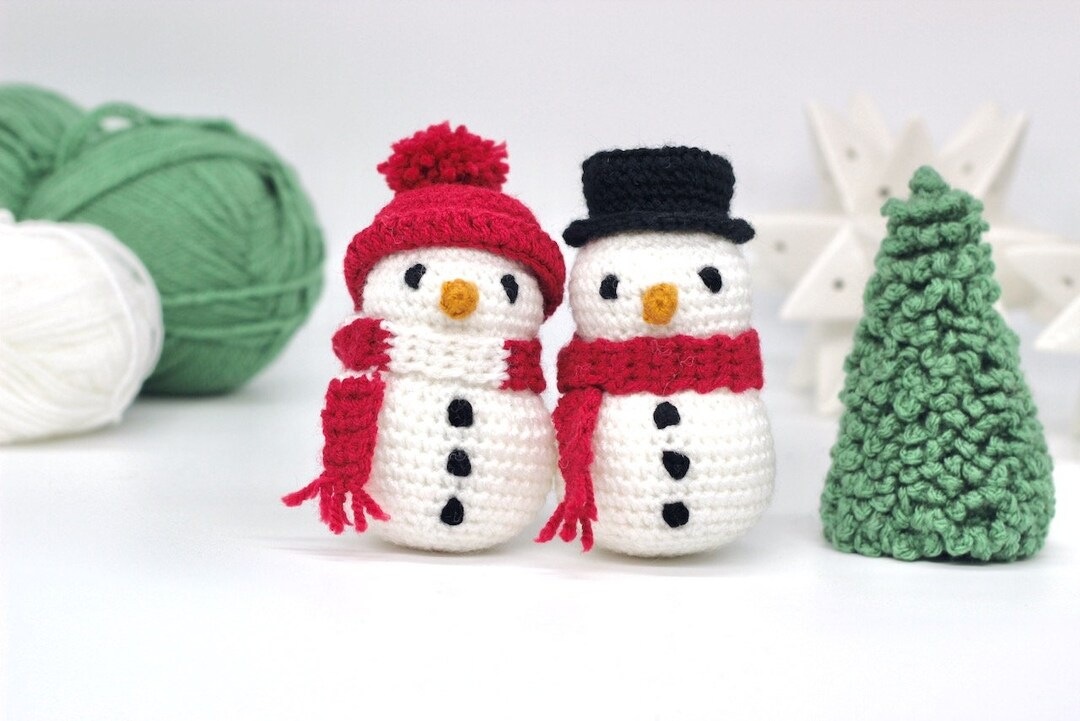 Mini Snowman Crochet Pattern & Crochet Christmas Tree Pattern PDF ...