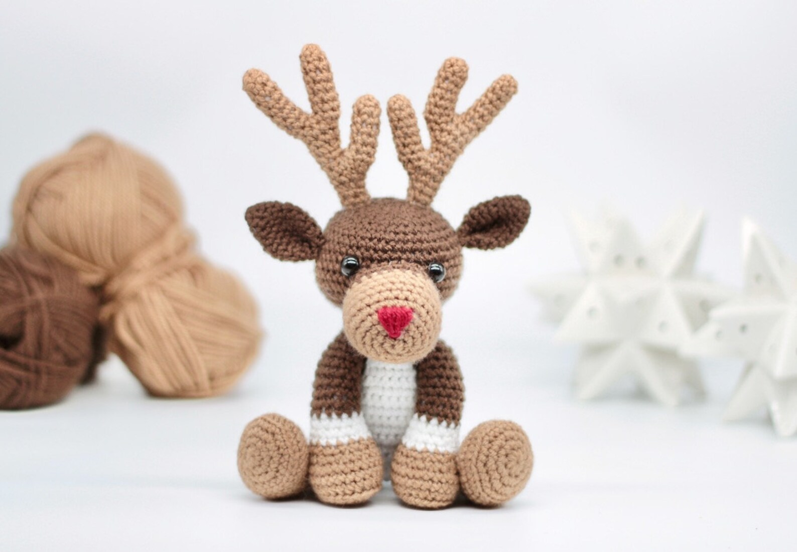 Reindeer Crochet Pattern PDF Crochet Reindeer Amigurumi - Etsy