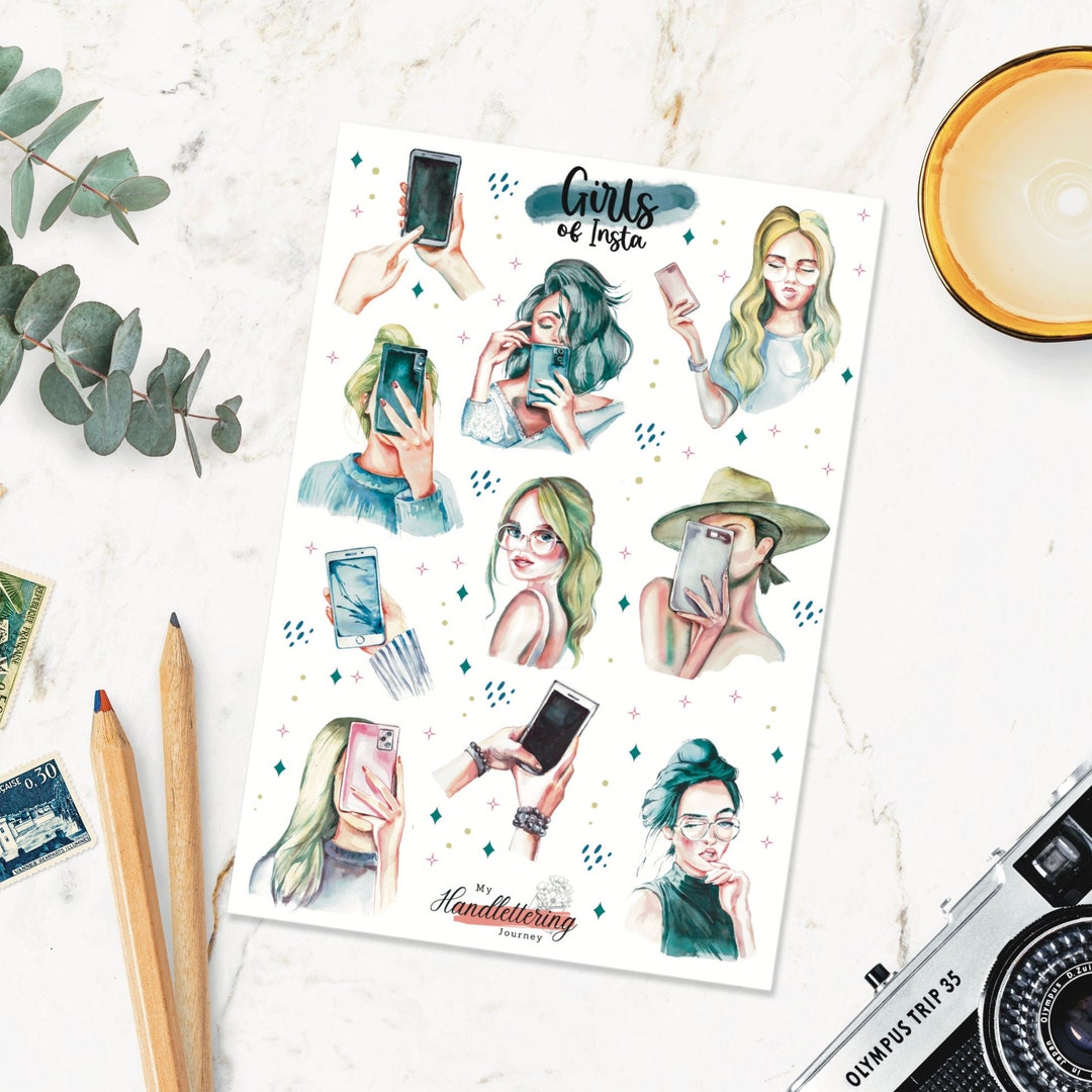 Girls Stickers/ Girls of Insta/ Instagram Stickers/ Social - Etsy