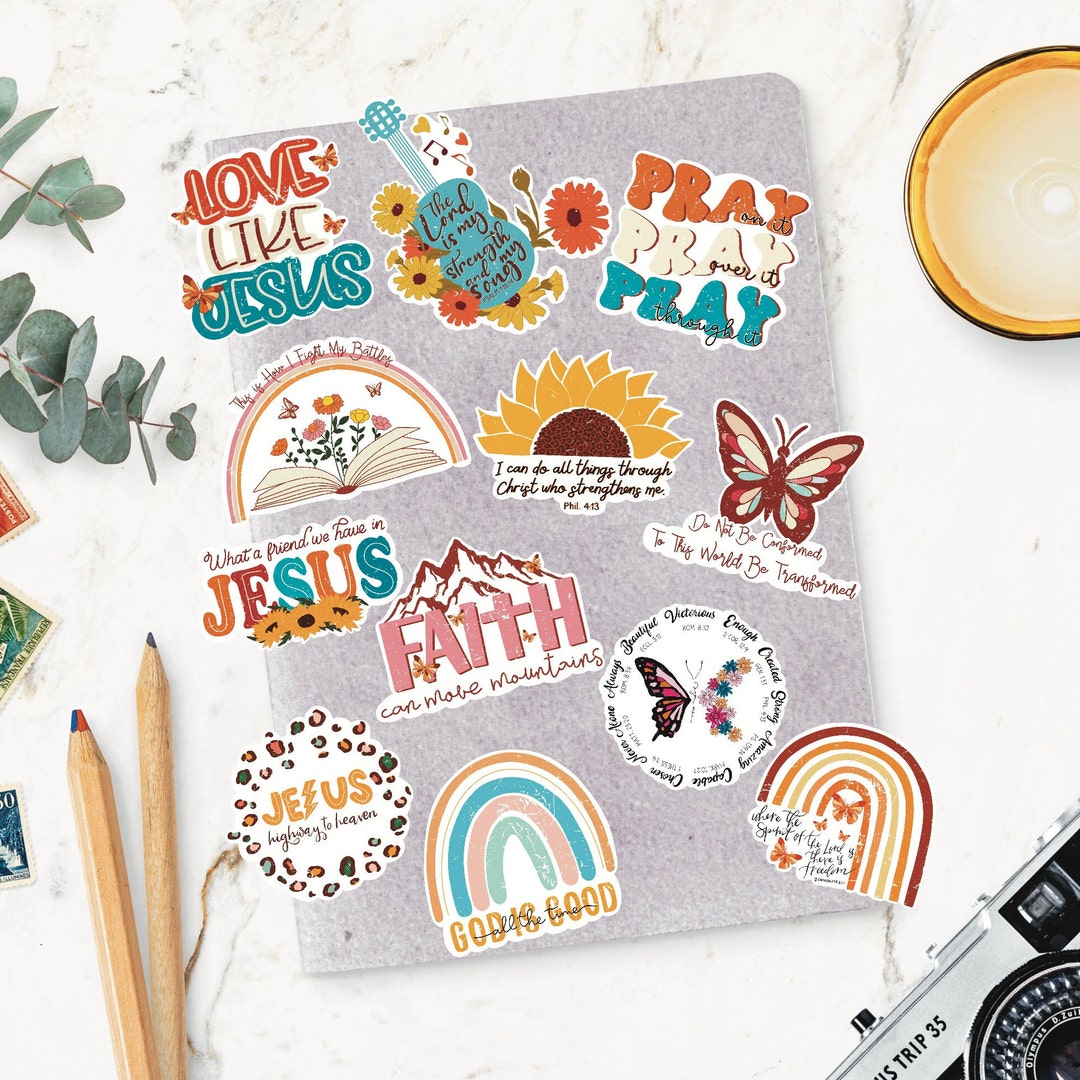 Individual Christian Stickers/ Bullet Journal Stickers, Planner ...