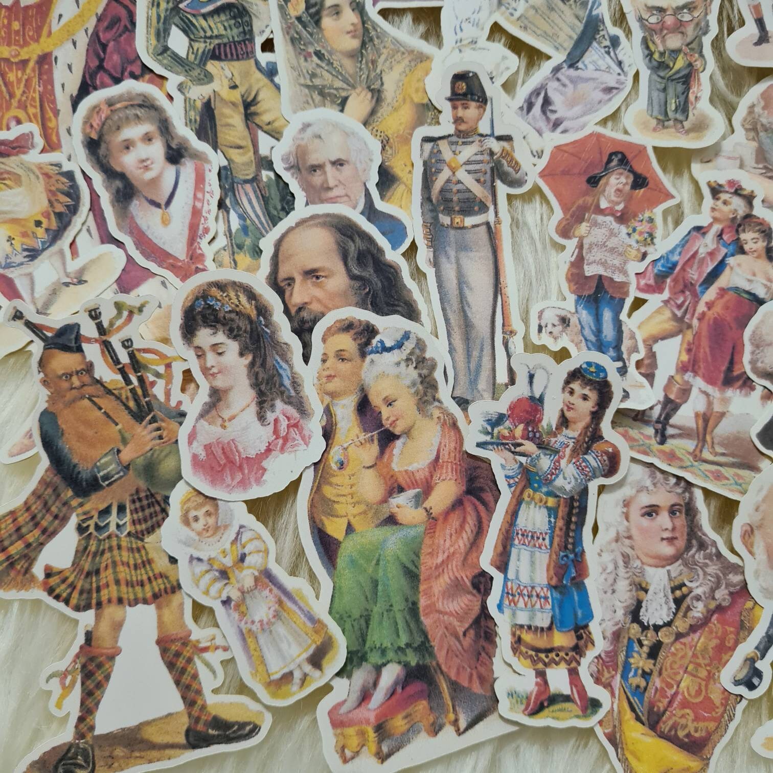 Historical People Stickers/ Vintage Stickers/ Scrapbook/ - Etsy