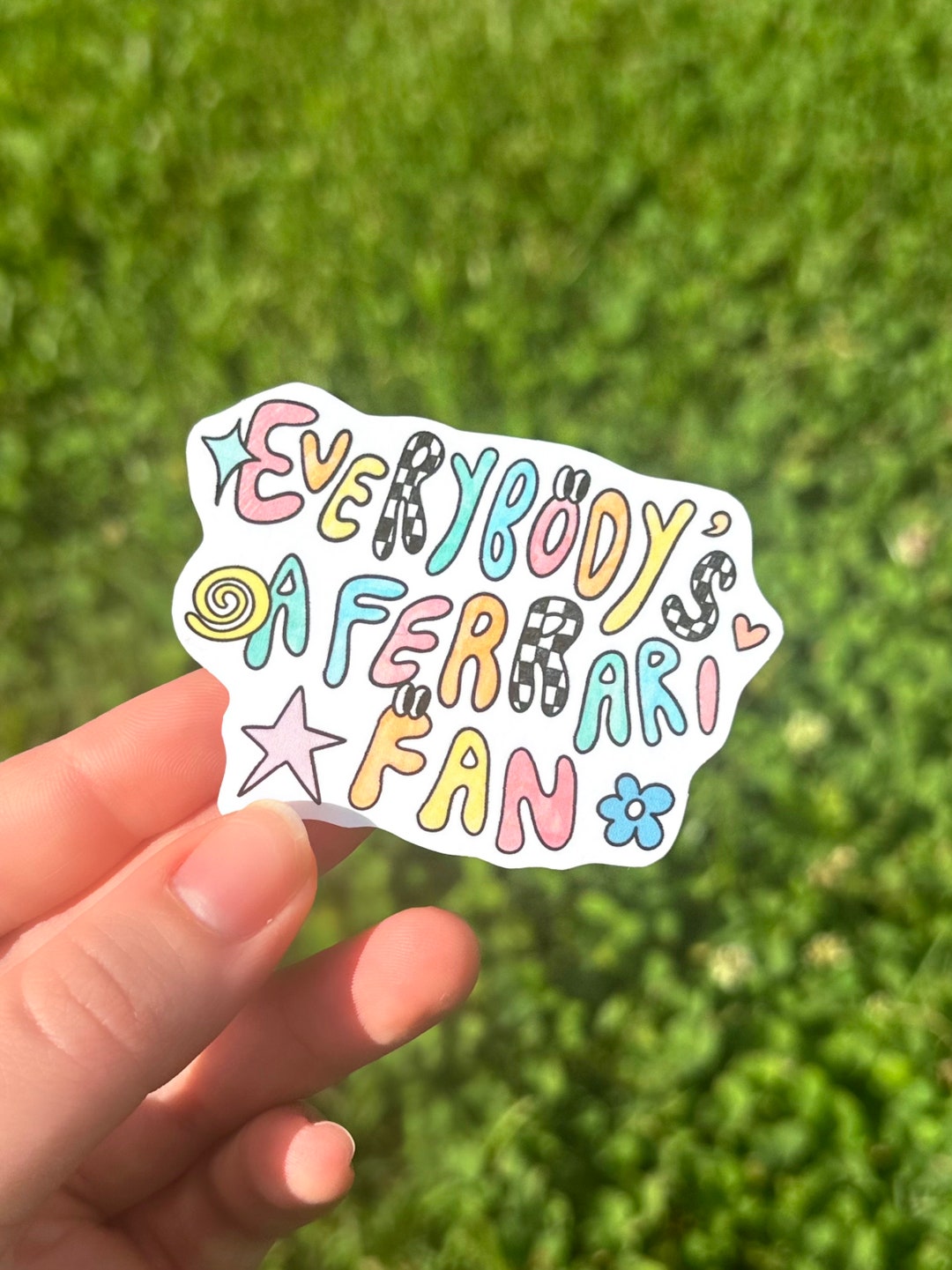 Ferrari Fan Formula 1 F1 Car Sticker, Charles Leclerc, Carlos Sainz ...