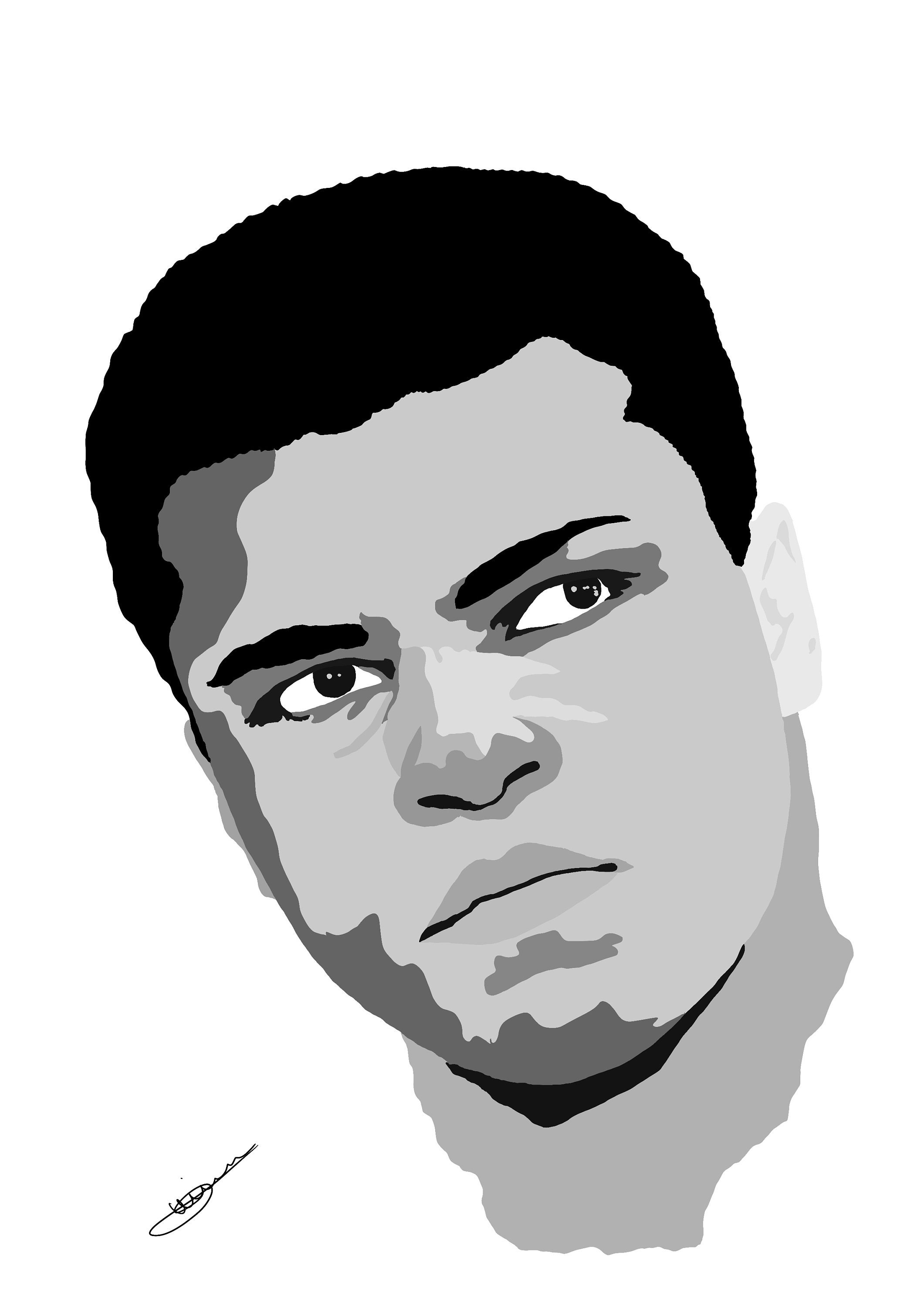 Muhammad Ali A4 Digital Art Print - Etsy