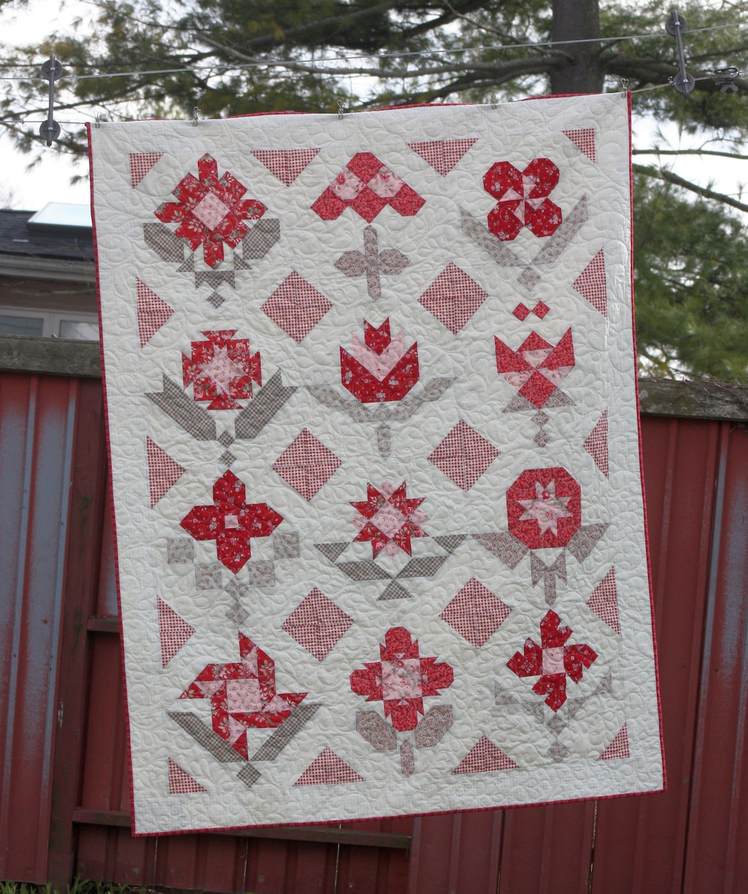 Pressed Flowers - Lap Quilt - Etsy