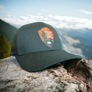 National Park Service Flexfit Hat: Arrowhead Logo Embroidered Cap for ...
