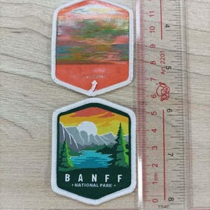 Banff National Park Embroidered Souvenir Patch - Canadian Rockies ...