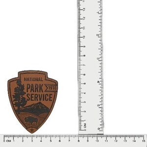 NPS Leather Patch: National Park Service Badge for Hats, Bags & Outdoor ...