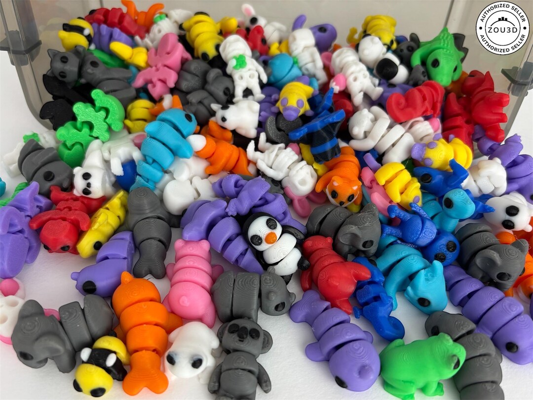 Cute Mini Articulated Animals, Mini Fidget Animal Gift Bags, Assorted ...