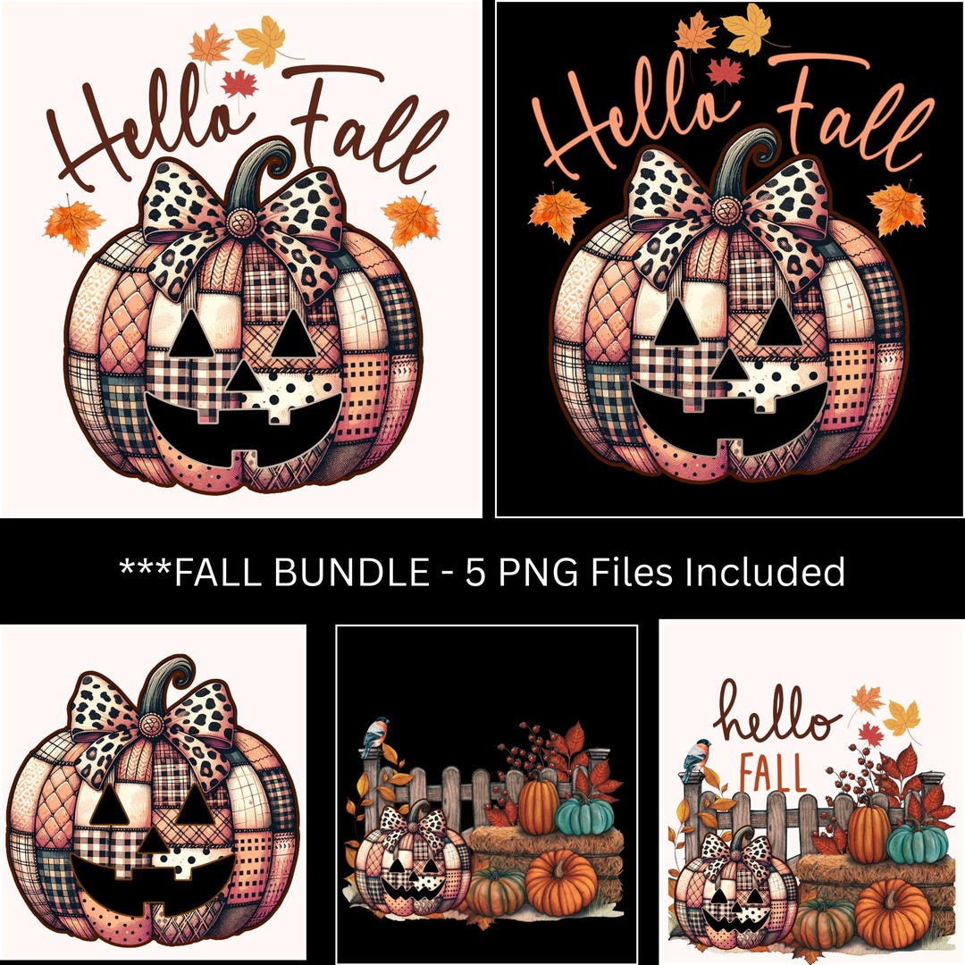 Fall PNG Bundle: Pumpkin Patch, Cozy Season Designs (digital Download ...