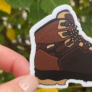 Hiking Stickers Hiking Shoe Sticker Take A Hike - Etsy