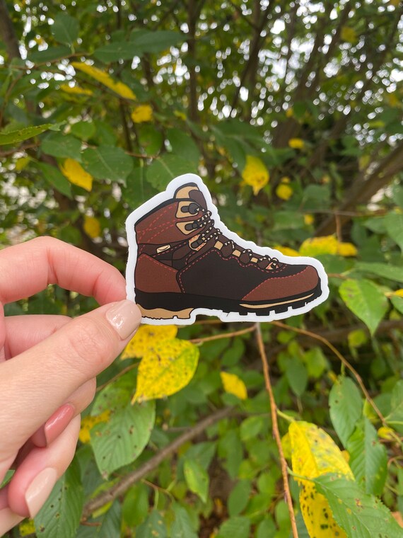 Hiking Stickers Hiking Shoe Sticker Take A Hike - Etsy