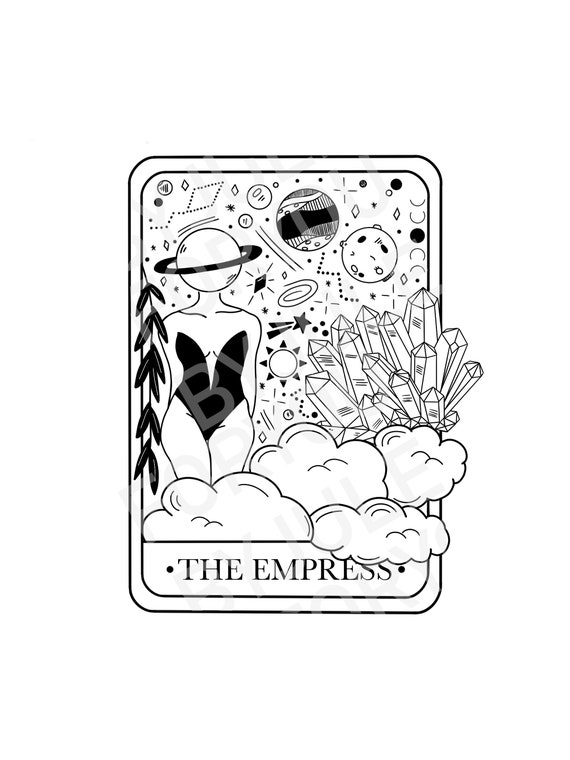 The Empress Tarot Card Digital Download Transparent - Etsy