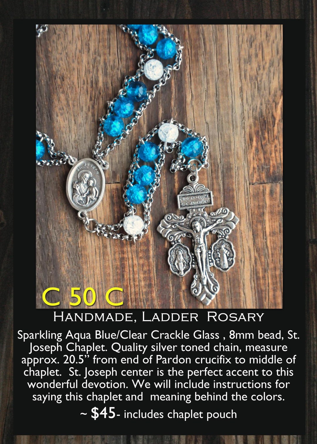 St. Joseph Chaplet Ladder Chaplet Multi Stone/bead - Etsy