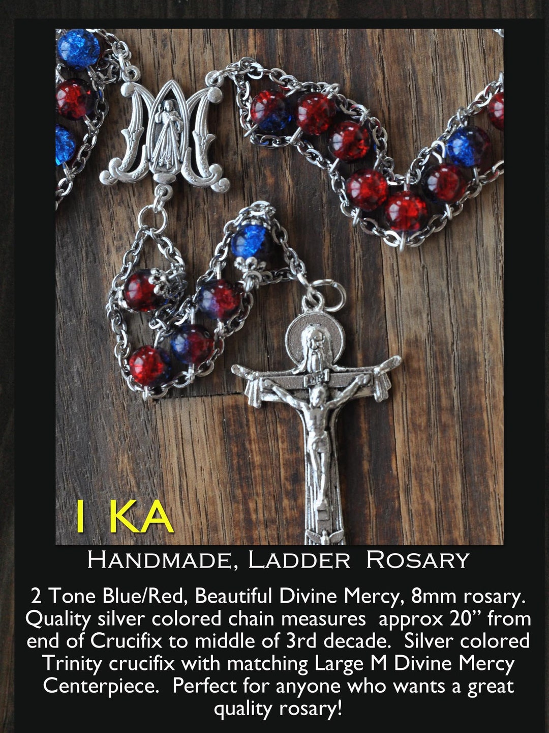 Divine Mercy Ladder Rosary Unique Rosary Great Catholic Gift - Etsy