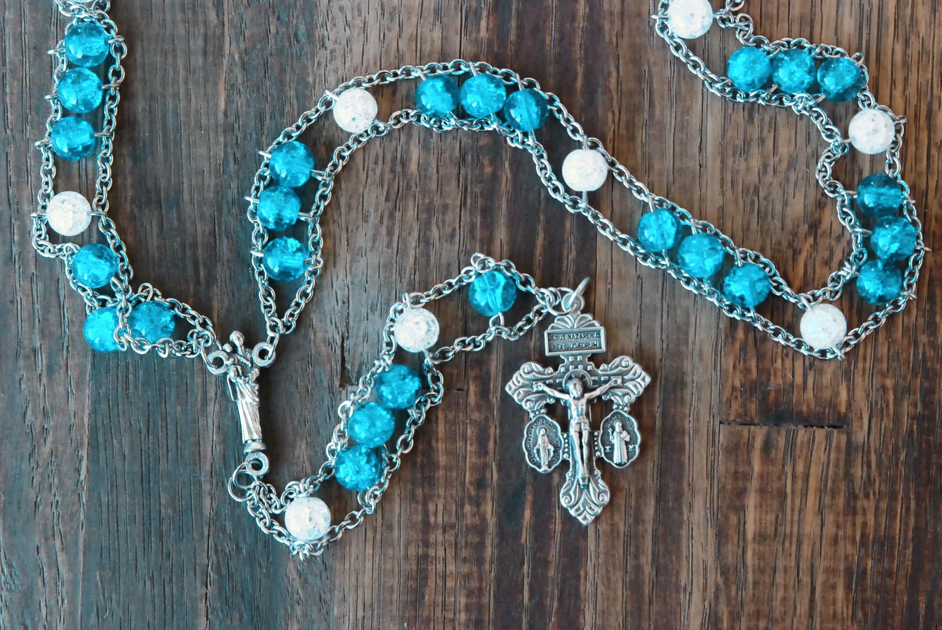 St. Joseph Chaplet Ladder Chaplet Multi Stone/bead - Etsy