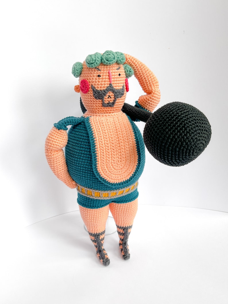 Crochet Pattern Louis Strongman PDF File - Etsy
