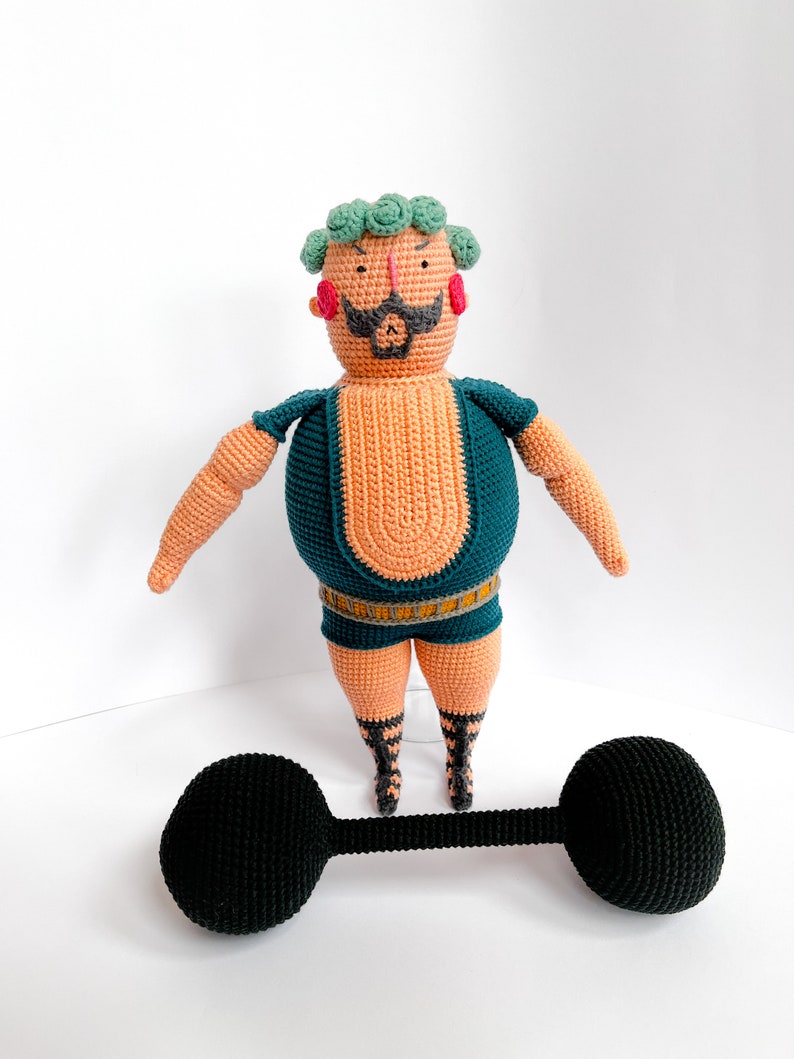 Crochet Pattern Louis Strongman PDF File - Etsy