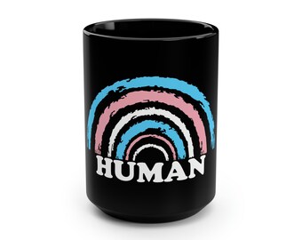 Transgender Gift. Transgender Mug. Trans Black Mug. Trans Gifts. LGBT ...