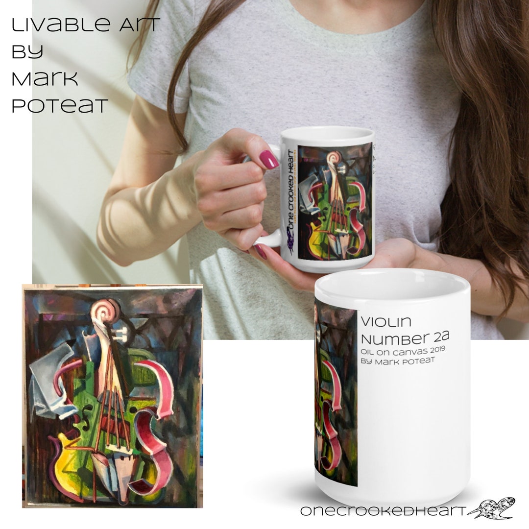Mug Violin Number 2a Oil on Canvas by Mark Poteat - Etsy