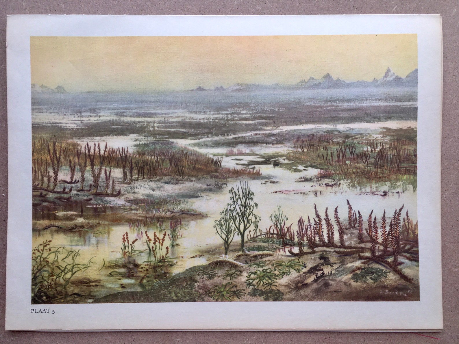 Devonian Landscape Original Vintage 1964 Print. Book Illustration by ...