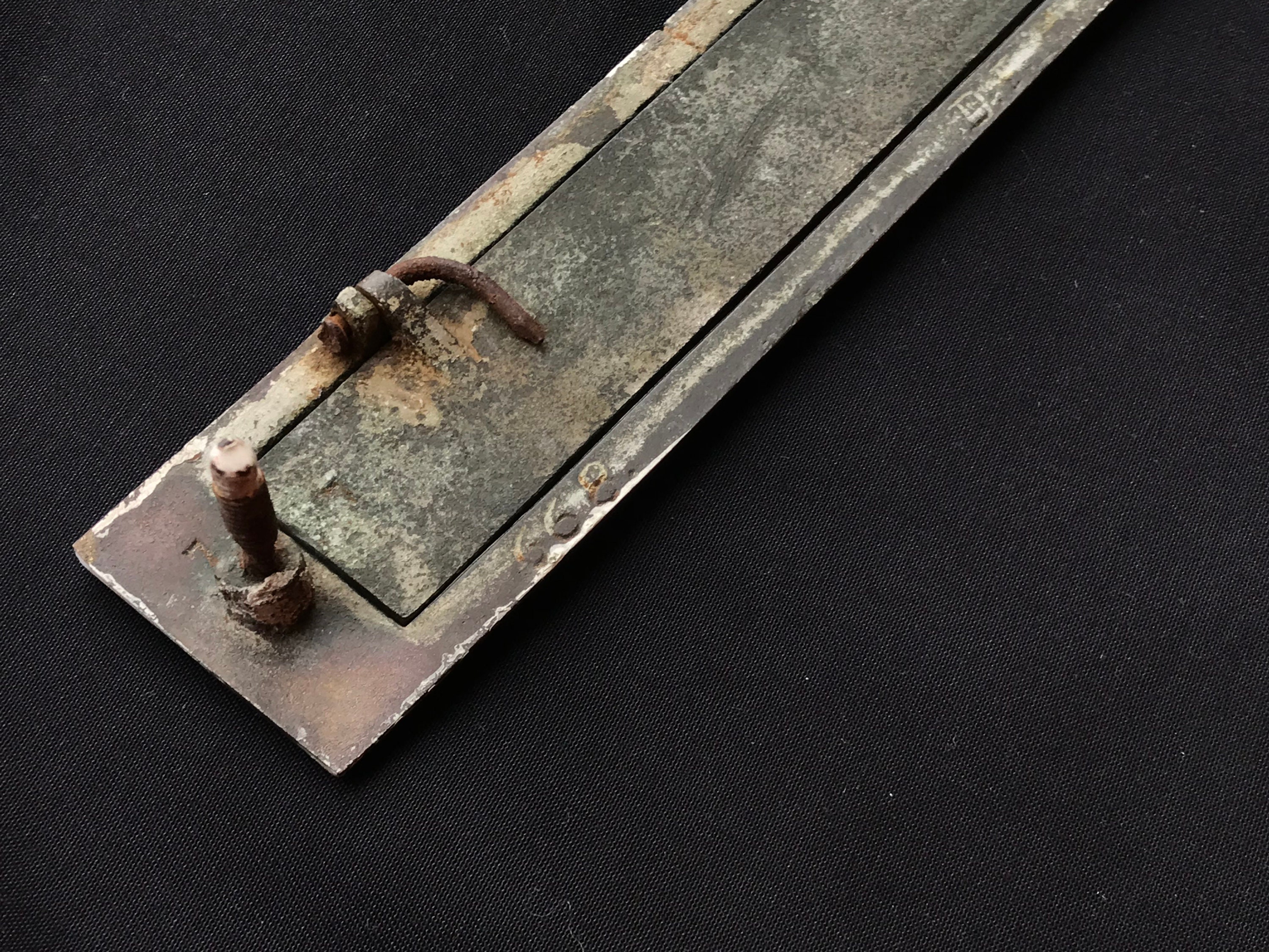 Vintage Cast Iron Mail Box Flap, French Letters LETTRES Cast Brass ...