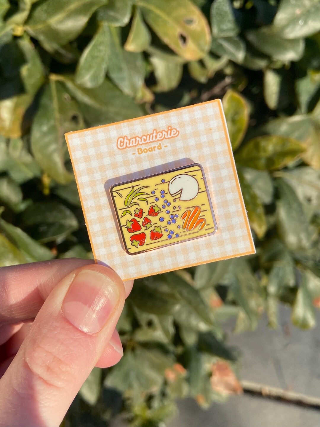 Charcuterie Board Enamel Pin, Cheese Board Pin - Etsy