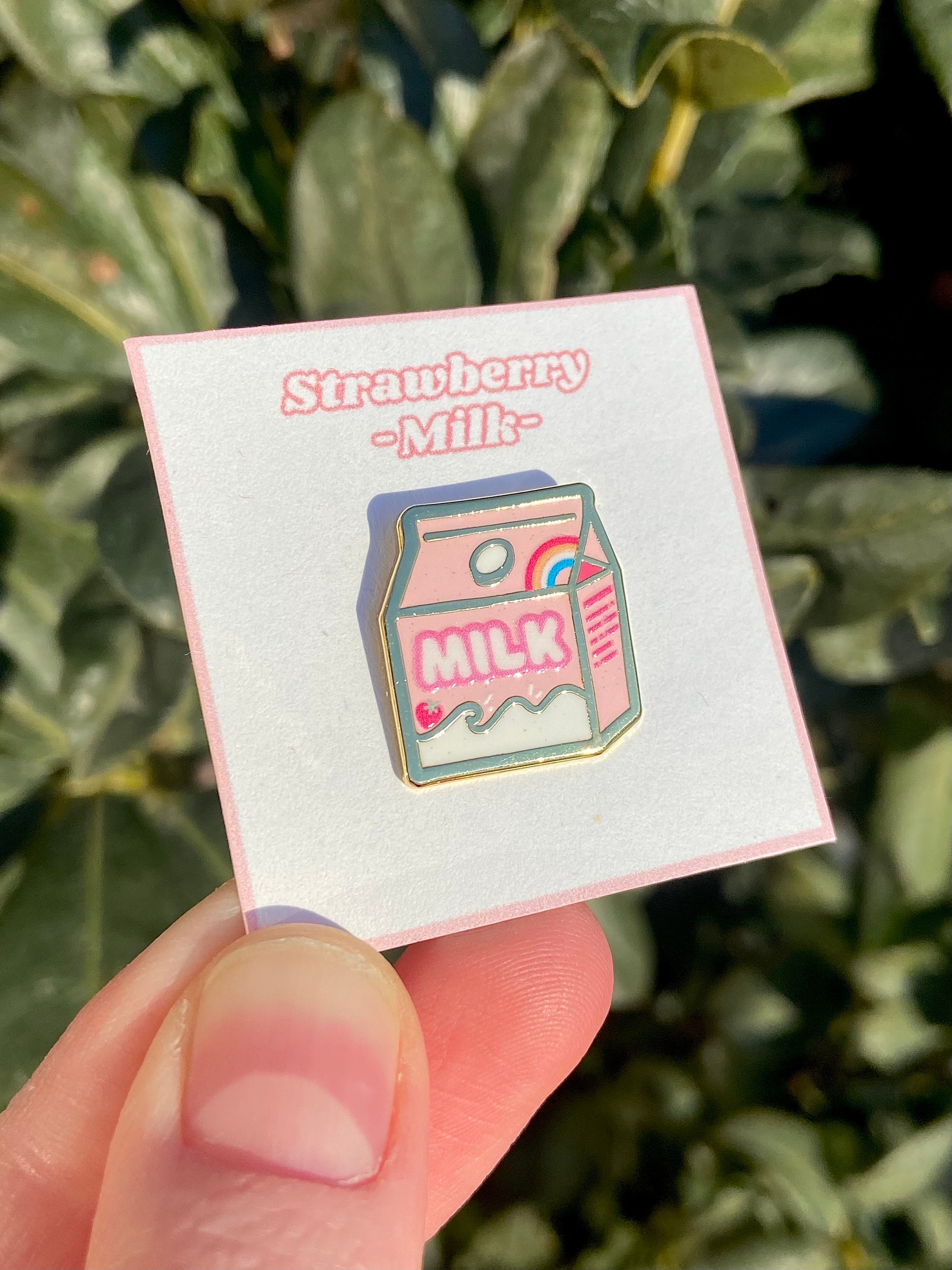 Picnic Pins Bundle, Honey Jar Pin, Oat Milk Pin, Strawberry Milk Pin ...