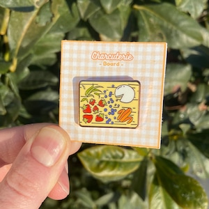 Charcuterie Board Enamel Pin, Cheese Board Pin - Etsy