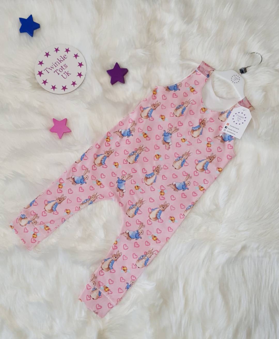 Peter Rabbit Romper, Peter Rabbit Dungarees, All in One, Baby's 1st ...