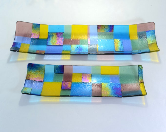 Fused Glass Trays for Dining Use or Table Art - Etsy