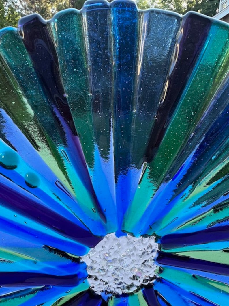 Glass Sculpture Wreath With Tabletop Stand - Etsy