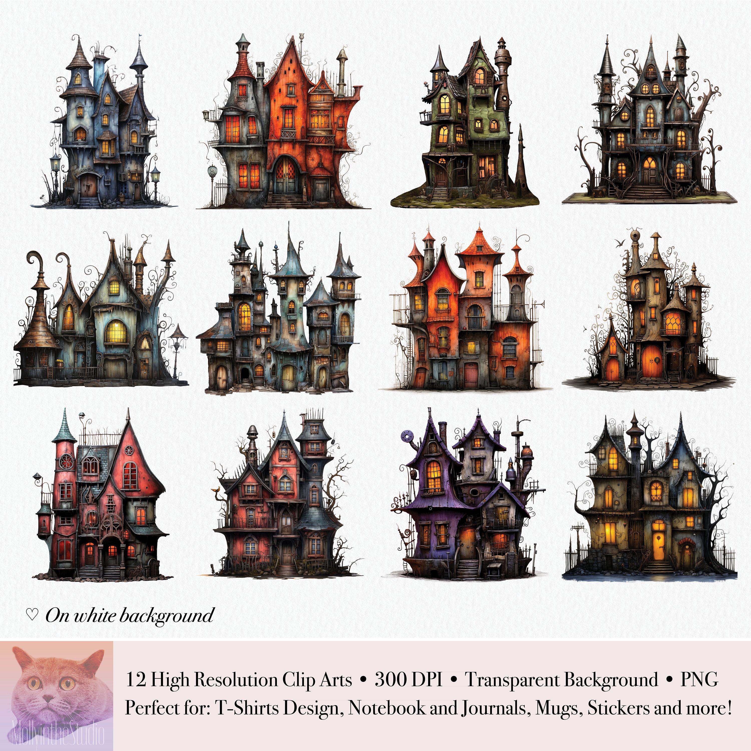 Whimsical Spooky Houses | Halloween Houses | Gothic, Horror ...