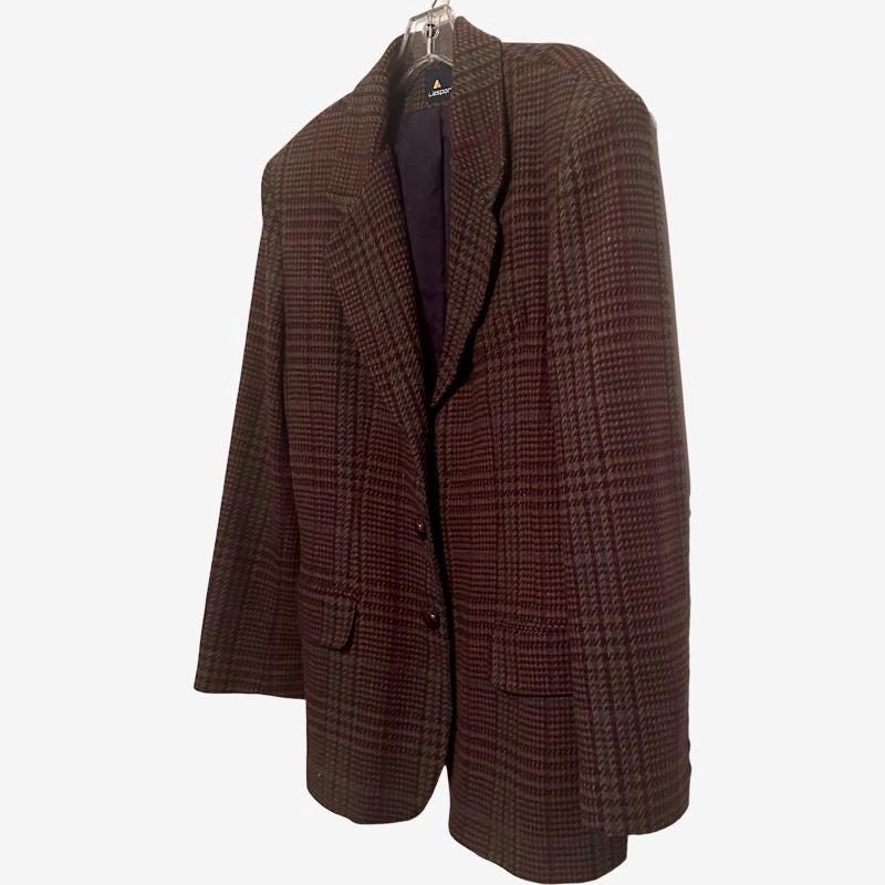 Burgundy Suit 90s Style - Etsy