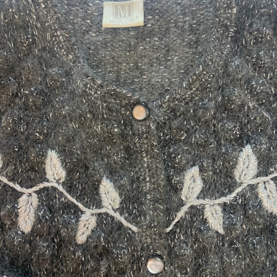 Rare Vintage 60’s Madeline Italian Mohair Blend Gray … - Gem