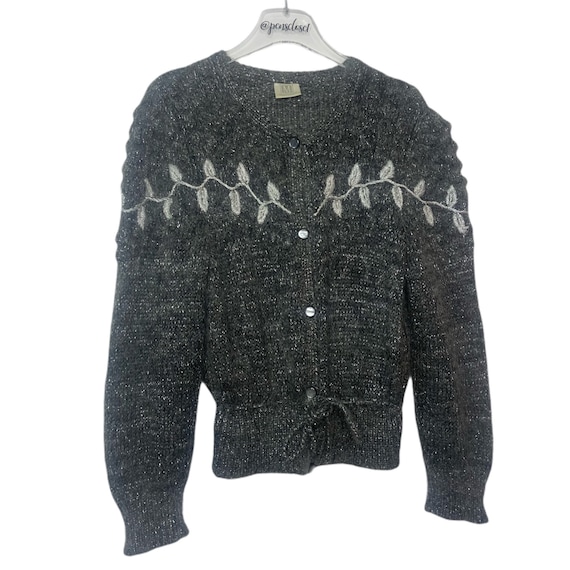 Rare Vintage 1960’s Madeline Italian Mohair Blend Gra… - Gem