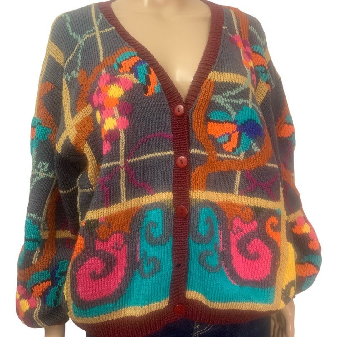 Rare Vintage 1989 Berek New York Hand Knitted by Martha D - Etsy