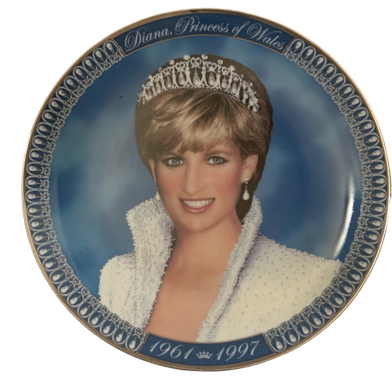 Vintage Princess Diana Lot collector Plate Diana A Tribute - Etsy
