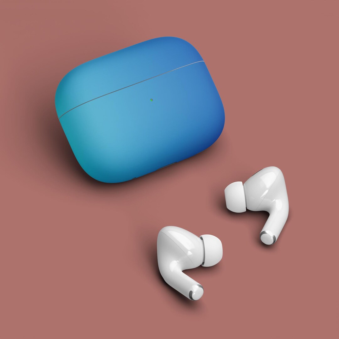 Blue Gradient AirPod Case, Abstract Phone Case, AirPod 3rd Gen, Airpods ...