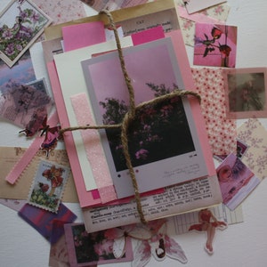 Pink Themed Junk Journal Kit (40 Pieces) - Scrapbooking - Collage ...