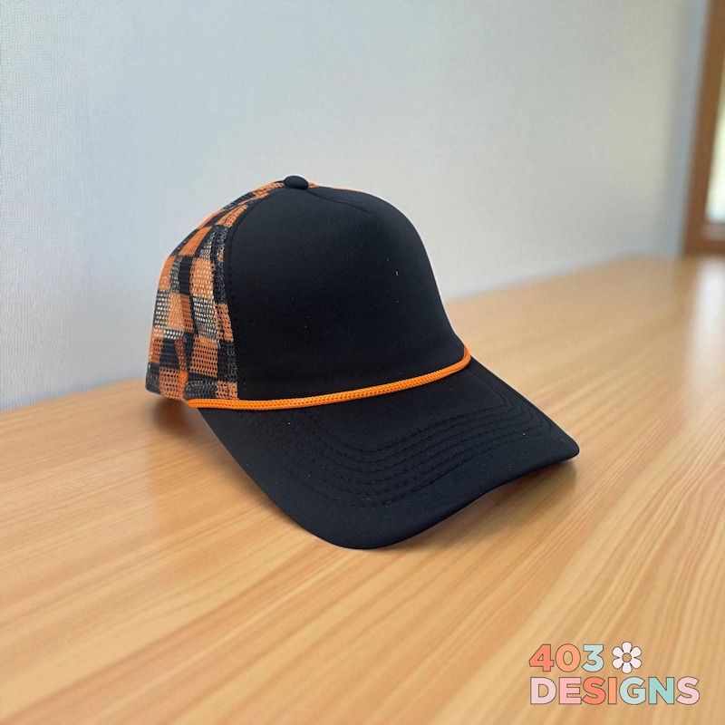 Checkered Hat - Etsy