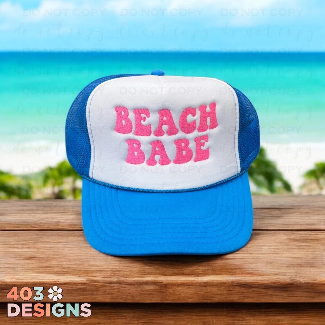 Otto Foam Hat “beach Babe” – Cute Summer Trucker Cap – Customizable ...