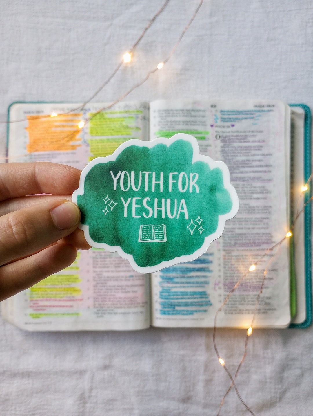 Youth for Yeshua Watercolor Sticker, Messianic Christian Sticker for ...