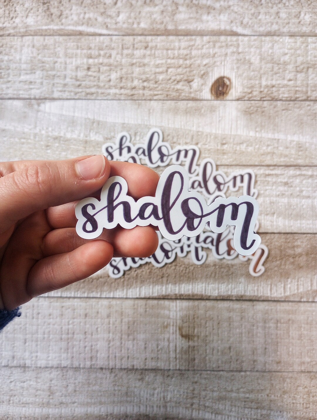 Hebrew Shalom Hand-designed Calligraphy Magnet - Etsy