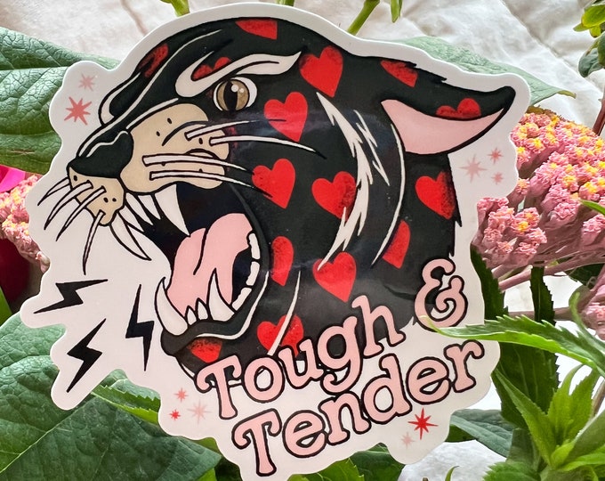 Tough & Tender Sticker • Traditional Tattoo Art Stickers - Etsy