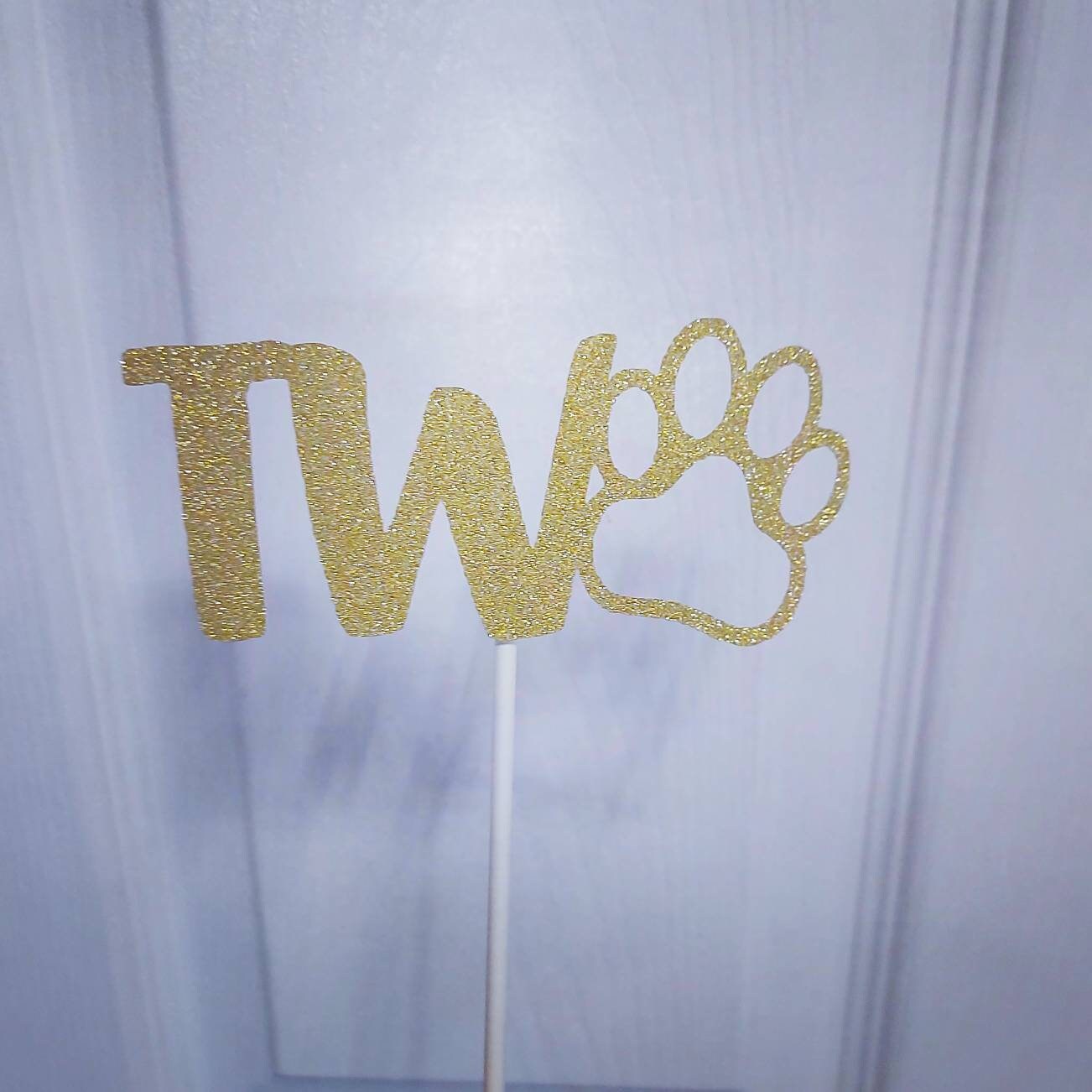 Dog Birthday Cake Topper Dog 1st Birthday Dog Second | Etsy UK