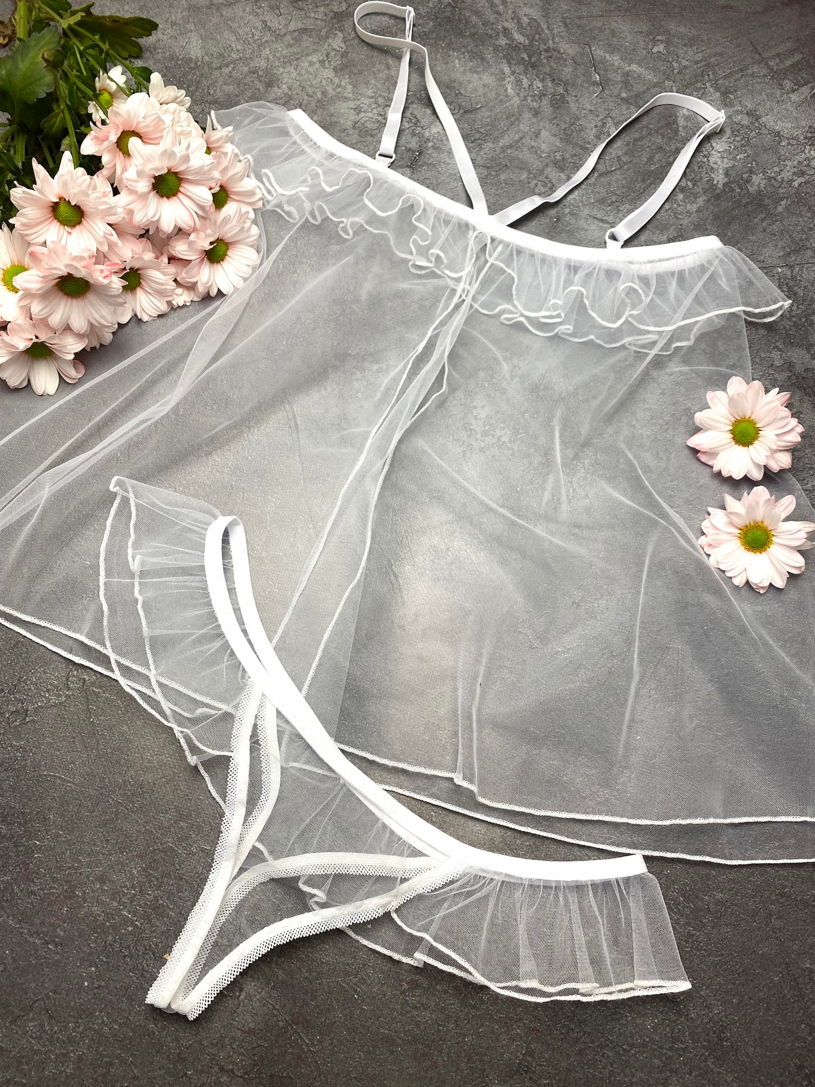 See Through Babydoll Sheer Babydoll Transparent Nightgown - Etsy
