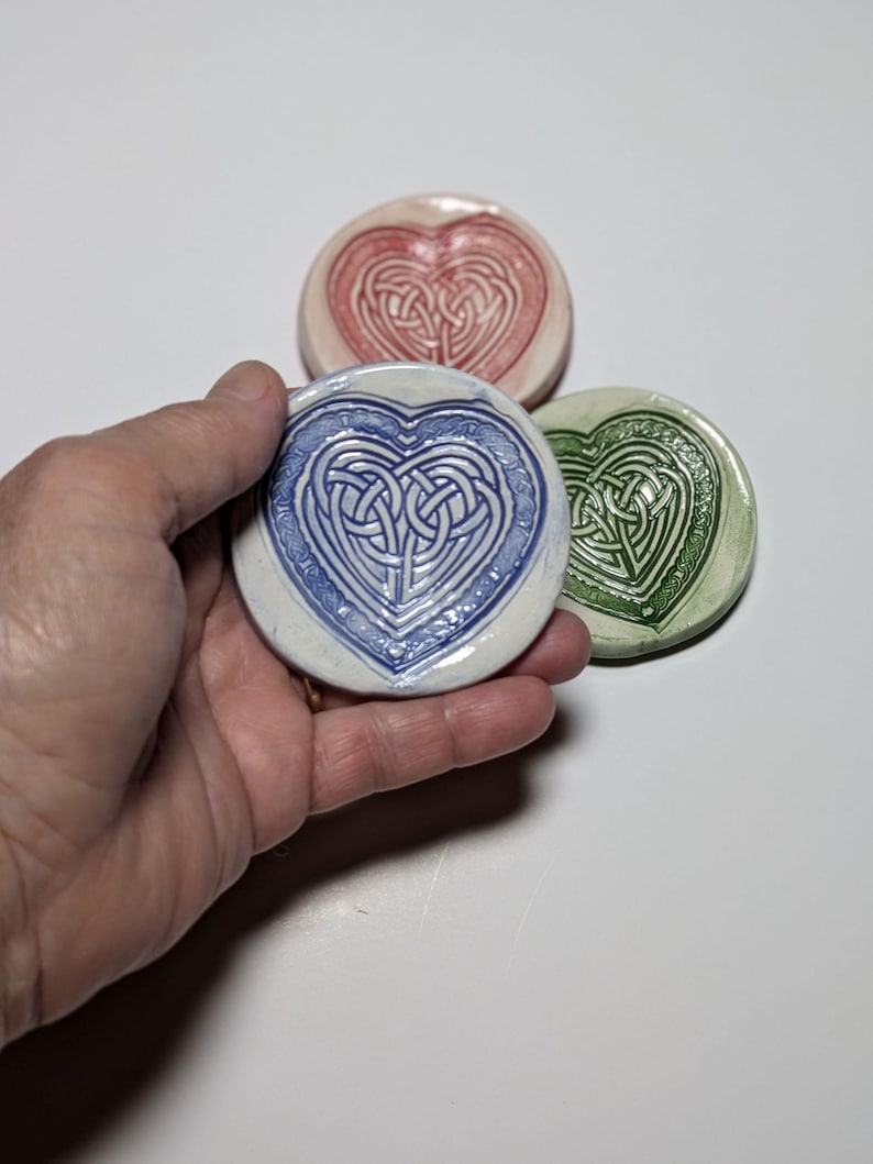 Ceramic Celtic Knot Teabag Holder: Handmade Spoon Rest / Ring Dish ...